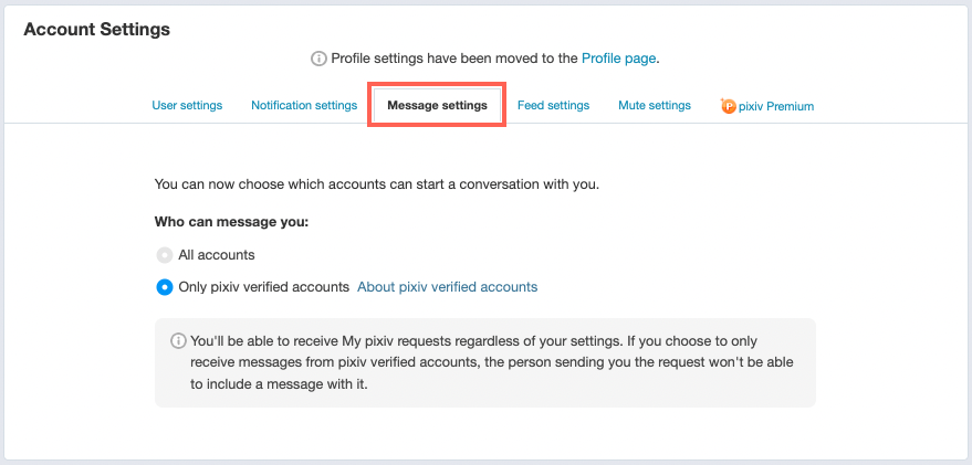 How do I change my settings so I don't receive messages? – pixiv Help ...