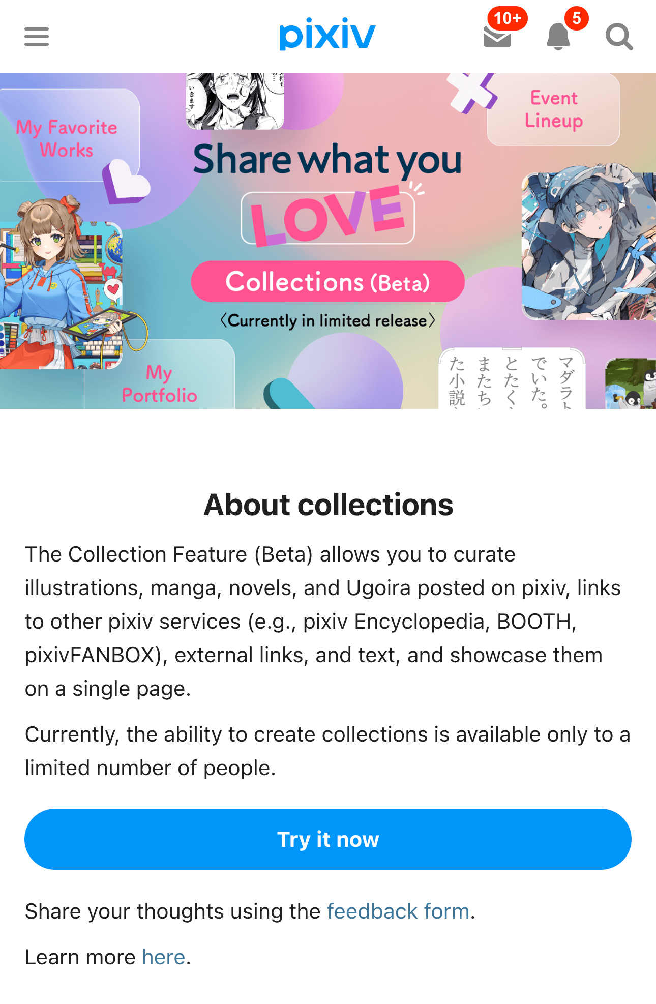 Where can I view collections? – pixiv Help Center